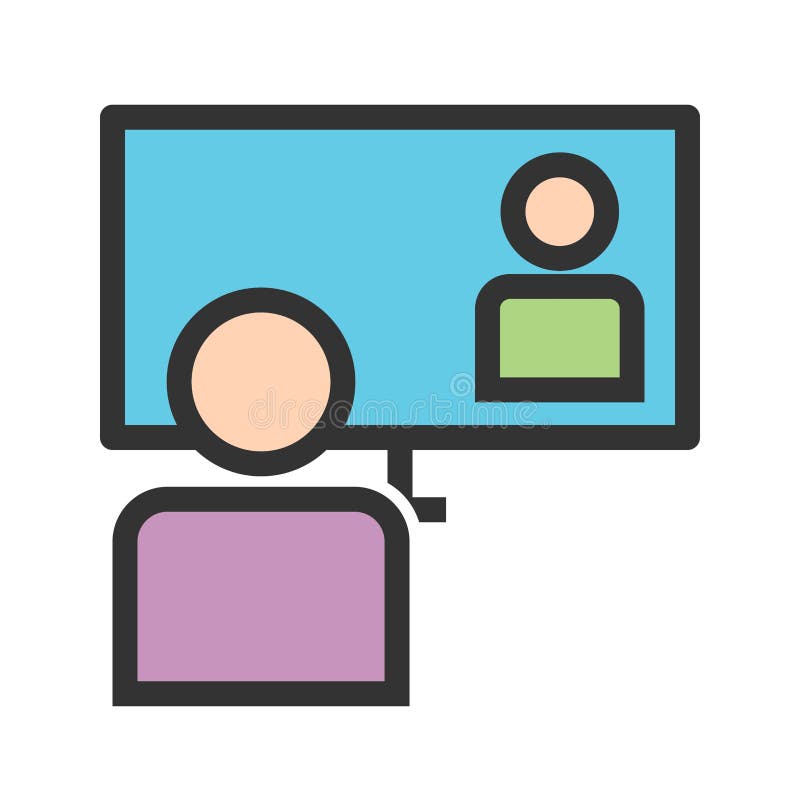 Online Lecture stock vector. Illustration of design, vector - 81000823