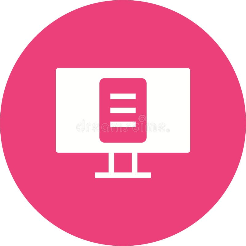 Online Lectures stock vector. Illustration of design - 79139990