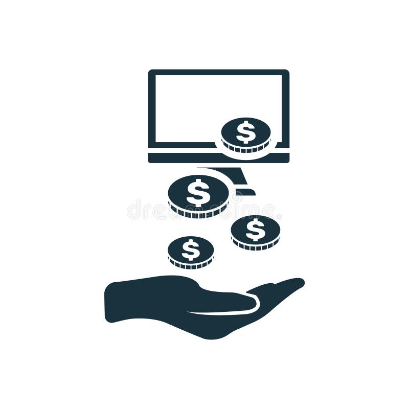 Online Lending Icon. Simple Creative Element. Filled Monochrome Online ...