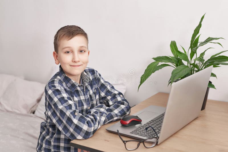 Online Lesson at Home, Social Distance during Quarantine, Self ...