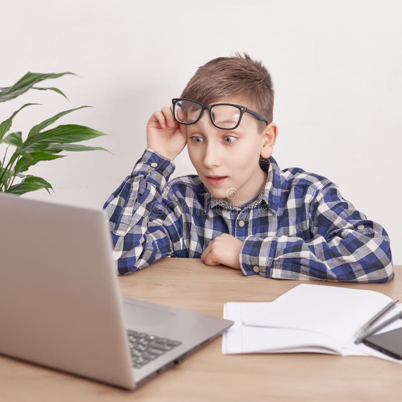 Online Lesson at Home, Social Distance during Quarantine, Self ...