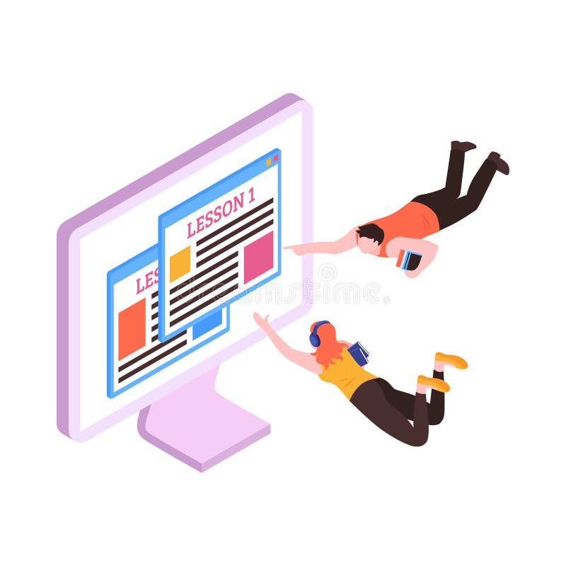 Online Lesson Icon stock illustration. Illustration of business - 267091781