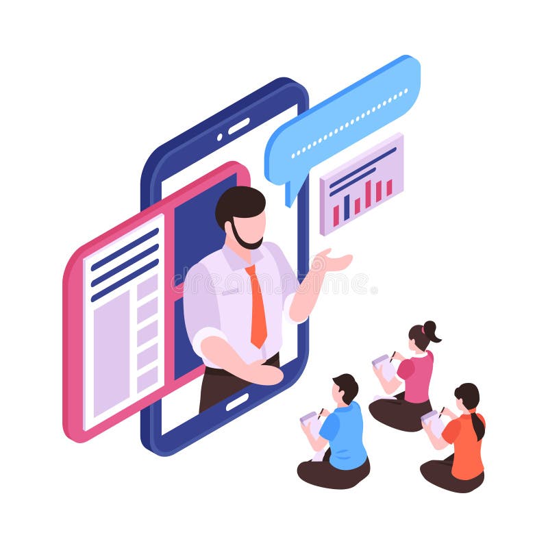 Online Lesson Icon stock illustration. Illustration of courses - 266881755