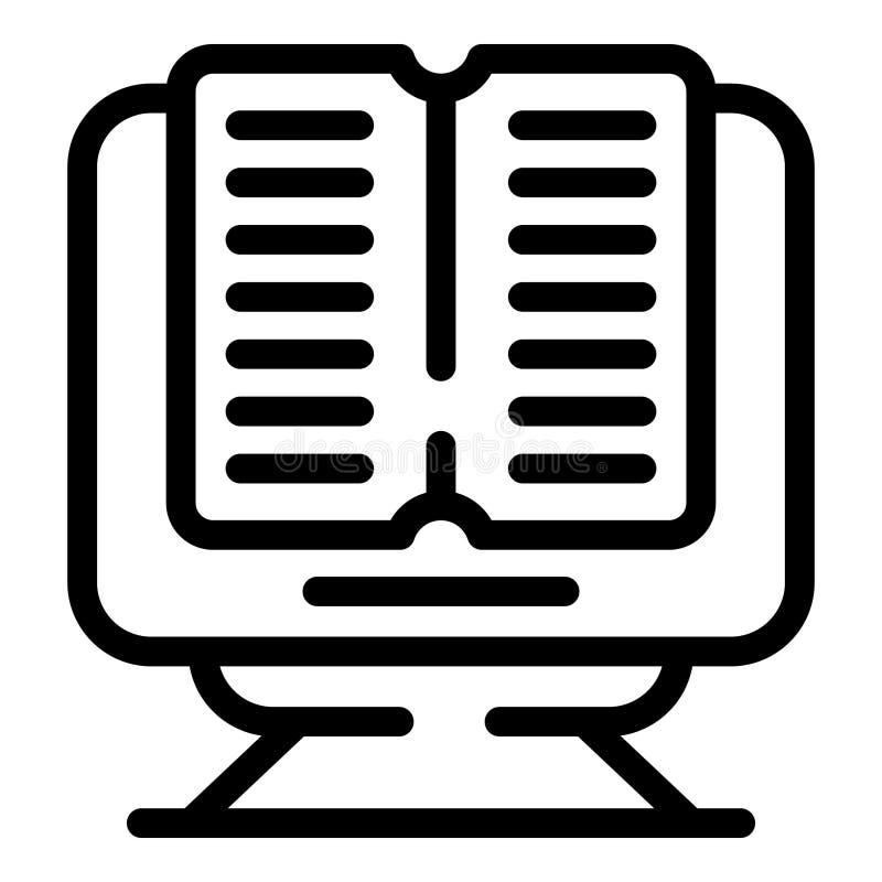 Online Library Icon Showing Digital Education Concept Stock Vector ...