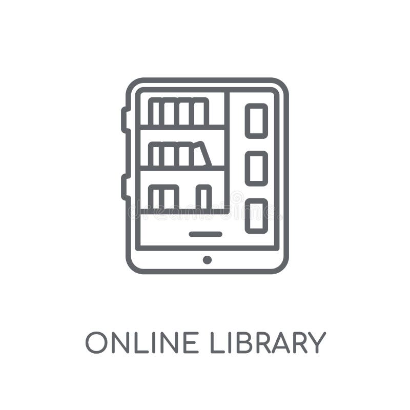 Library Linear Icon. Modern Outline Library Logo Concept on Whit Stock ...