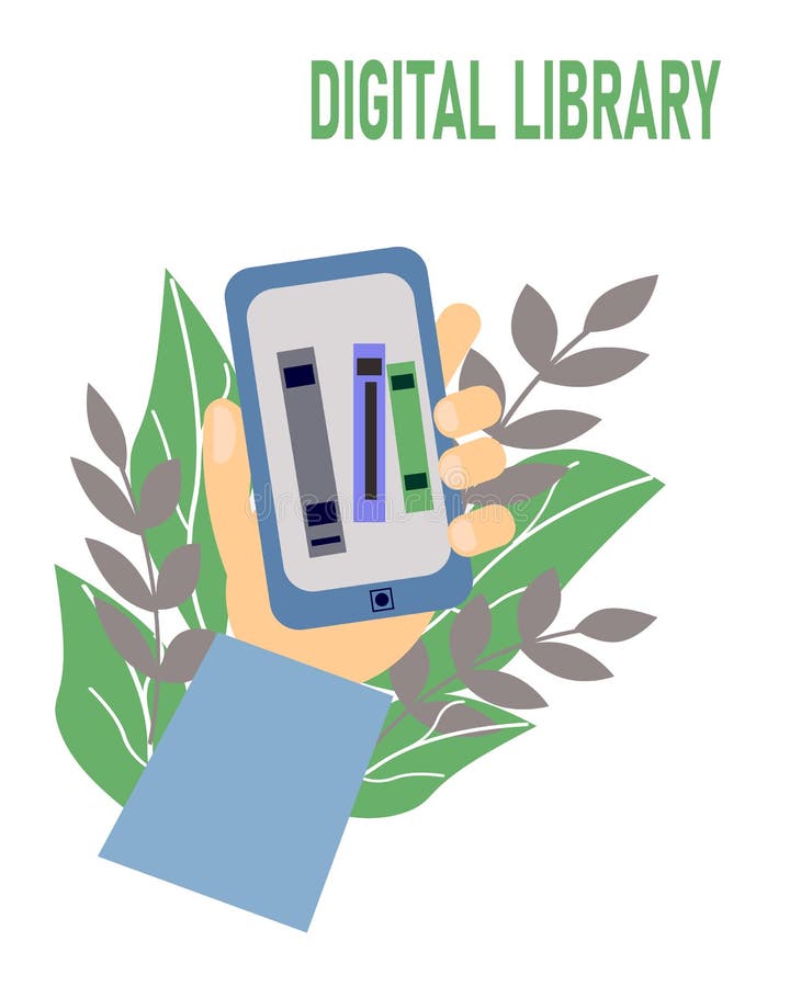 Online Library. Smartphone Laptop, Phone. Web Design. Concept Design ...