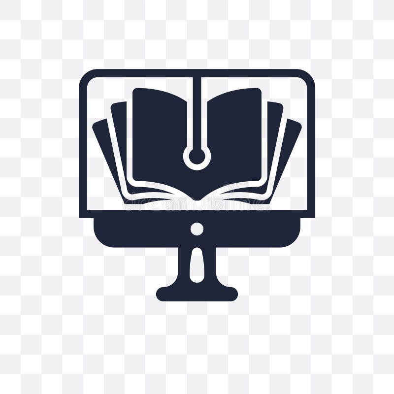 Online Library Transparent Icon. Online Library Symbol Design Fr Stock ...