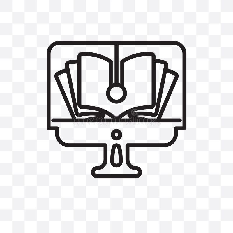 Online Library Transparent Icon. Online Library Symbol Design Fr Stock ...