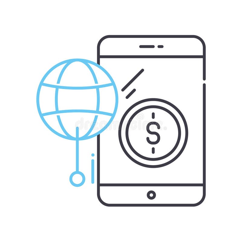 Online Line Icon, Outline Symbol, Vector Illustration, Concept Sign ...