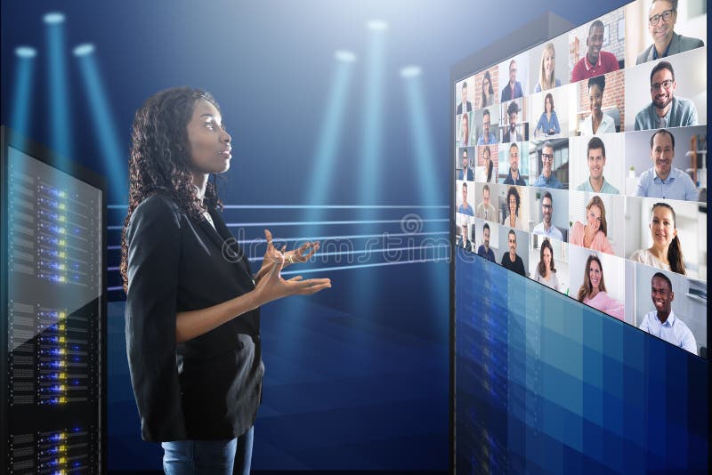 Live conference stock image. Image of channel, communication - 19723565