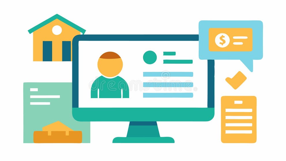 Online Loan Application a Userfriendly Computer Screen Displaying a ...