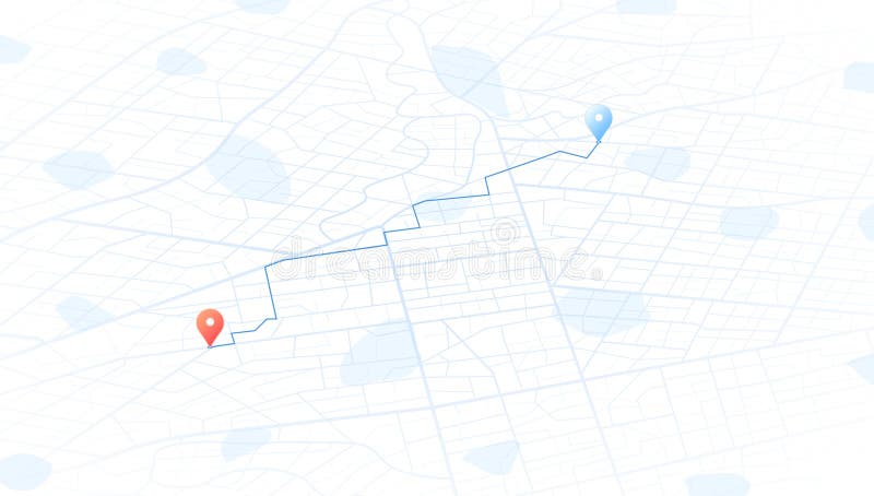 Online Location Tracking of Arrive Time on City Map. Location Tracker ...