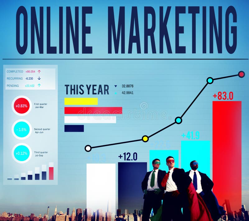 Online Marketing Advertisement Target Promotion Concept Stock Image ...