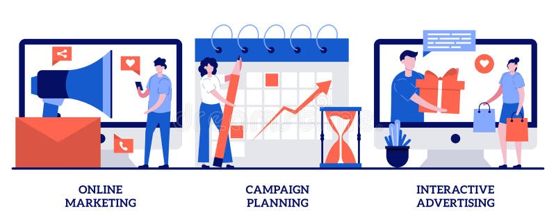 Online Marketing, Campaign Planning, Interactive Advertising Concept ...