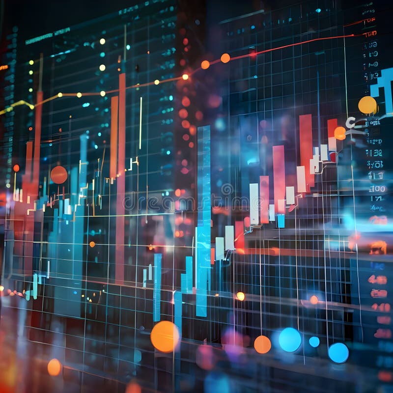 Online Marketing Data Analysis Chart Graph Stock Illustration ...