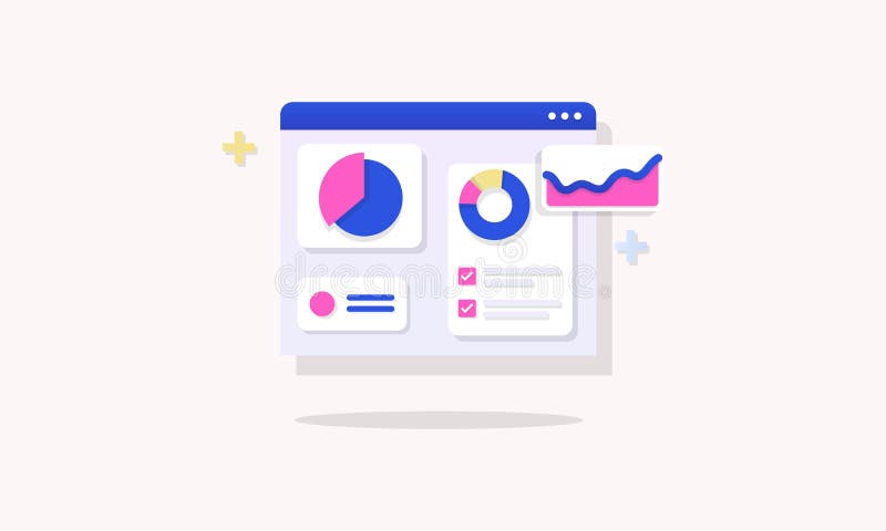 Online Marketing, Financial Report Chart, Data Analysis Concept. Tablet ...