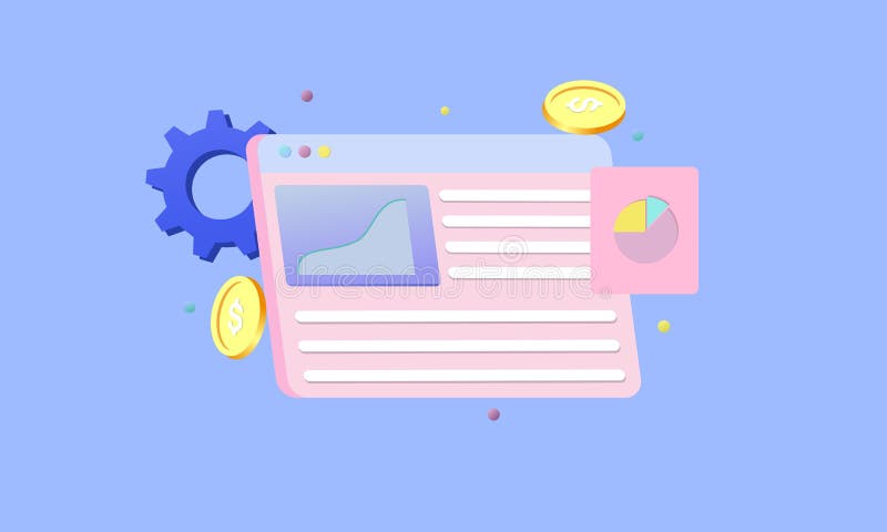 Online Marketing, Financial Report Chart, Data Analysis Concept. Tablet ...