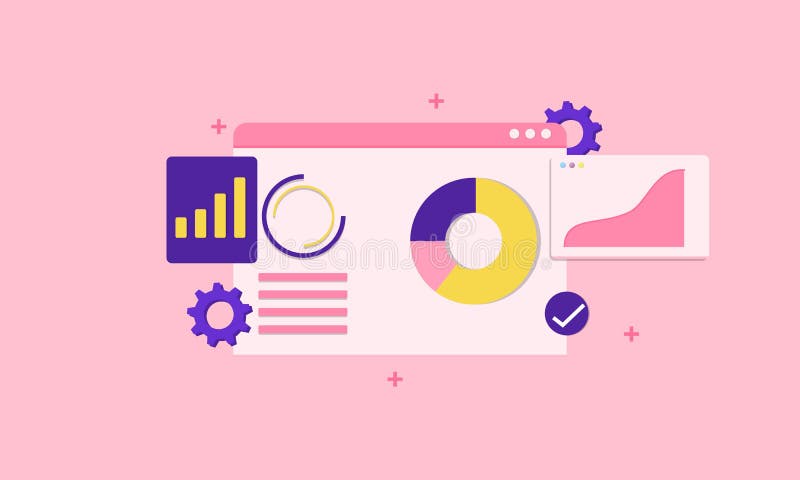 Online Marketing, Financial Report Chart, Data Analysis Concept. Tablet ...