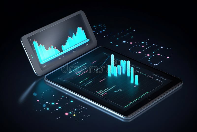 Online Marketing. Financial Report Chart. Data Analysis. Data ...