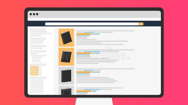 Online Marketplace Interface Design Illustration Stock Vector ...