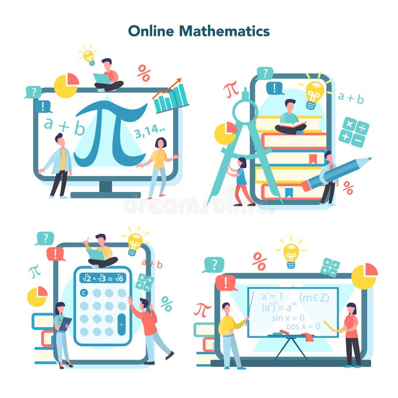 Math Course Typographic Header Concept. Learning Mathematics, Idea ... Math Course Typographic Header Concept. Learning Mathematics, Idea ...