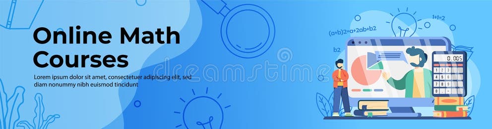 Math Courses Banner Stock Illustrations – 57 Math Courses Banner Stock ...