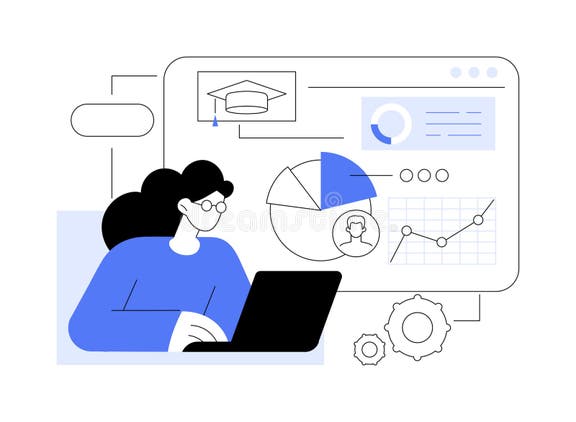 Online MBA Isolated Cartoon Vector Illustrations. Stock Vector ...