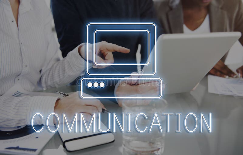 Online Media Technology Website Concept Stock Photo - Image of icon ...