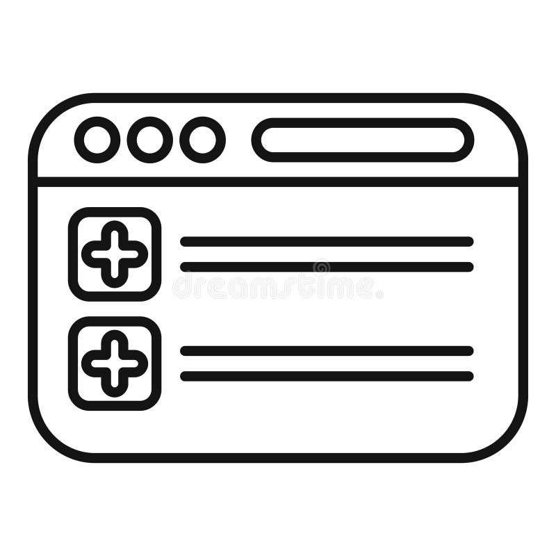 Online Medical Record Adding Patient Data Interface with Cross Symbols ...