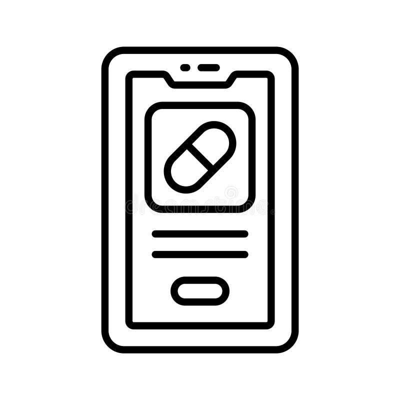 Online Medication, Capsule Inside Computer Screen Concept Icon of ...