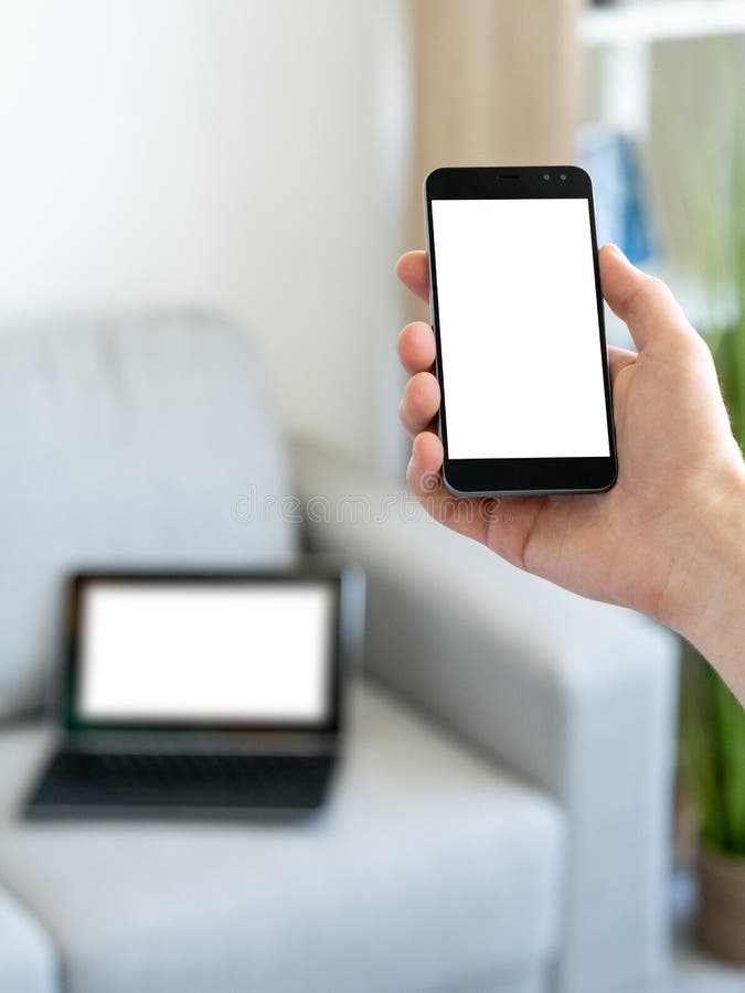 Online Message Digital Mockup Mobile Communication Stock Image - Image ...