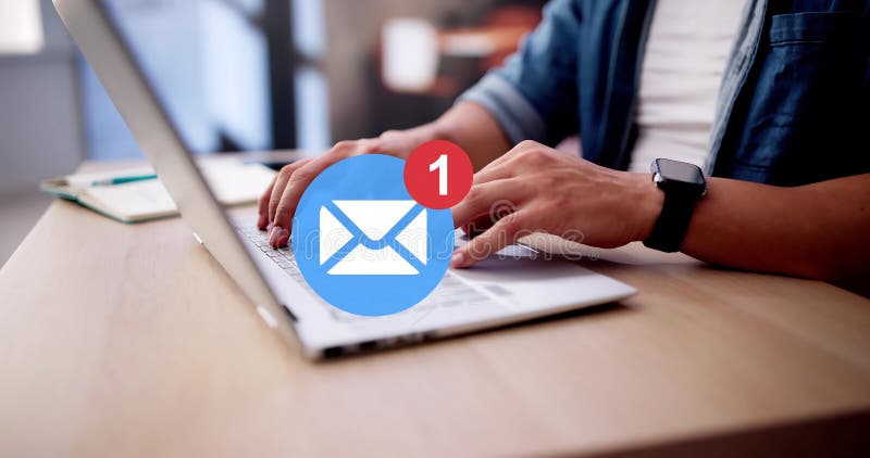 Online Mobile Email Message Spam Stock Image - Image of information ...