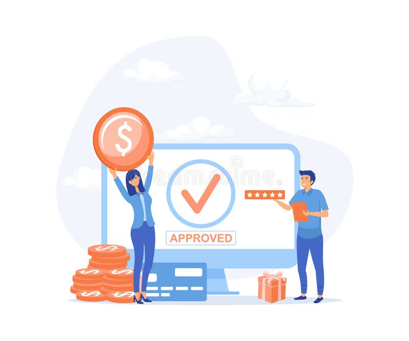 Online Mobile Payment and Banking Service. People Paying Successfully ...