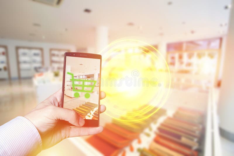 Online Mobile Shopping Concept with Smartphone. Stock Photo - Image of ...