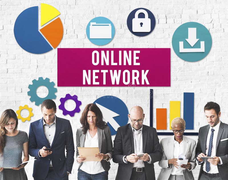 Online Network Connection Internet Concept Stock Photo - Image of ...