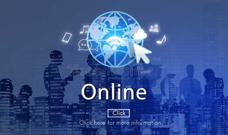 Online Network Internet Connection Digital Concept Stock Photo - Image ...