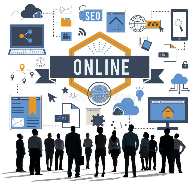 Online Network Internet Connection Digital Concept Stock Image - Image ...