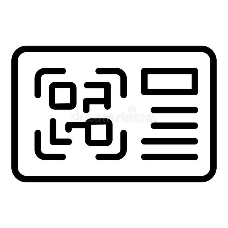 Online Offer Card Icon Outline Vector. Order Contract Stock Vector ...