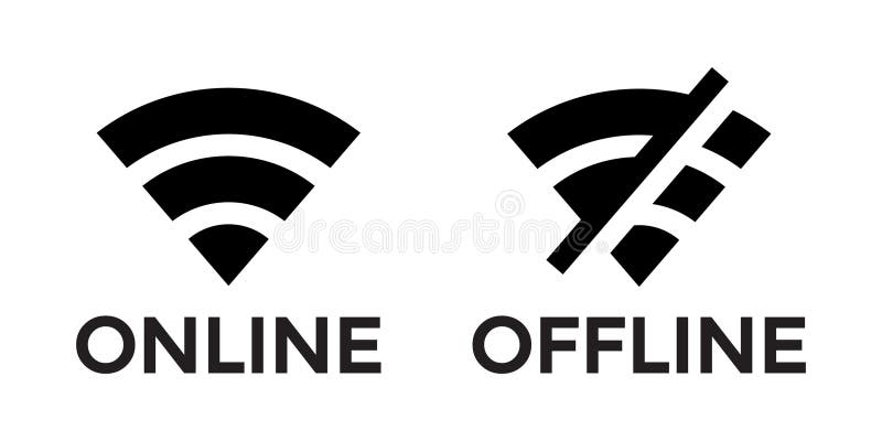 Offline Internet Icon Vector. Off Network Symbol Concept Stock Vector ... Offline Internet Icon Vector. Off Network Symbol Concept Stock Vector ...
