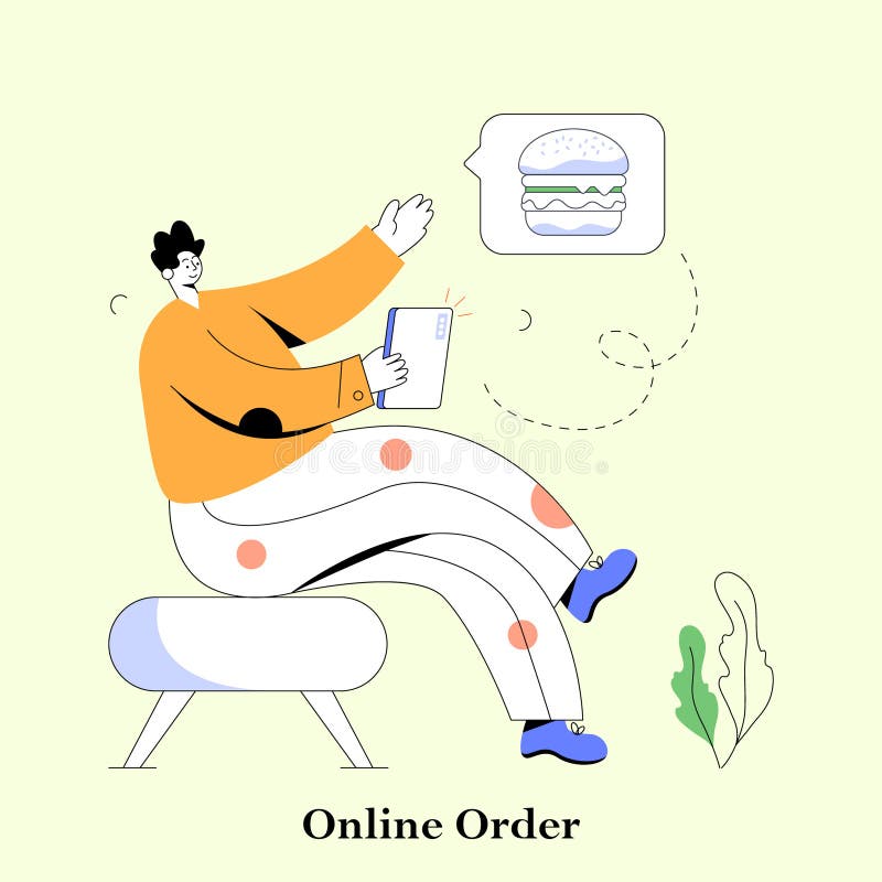 Online Order: E-Commerce and Digital Shopping Stock Illustration ...