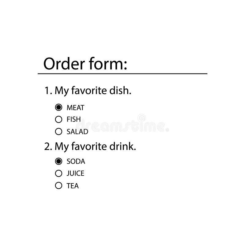 A Checkbox Form for the Website. User Interface for the Website and ...