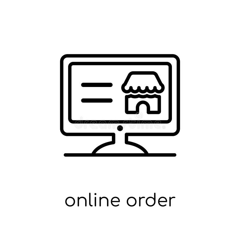 Online Order Icon from Ecommerce Collection. Stock Vector ...
