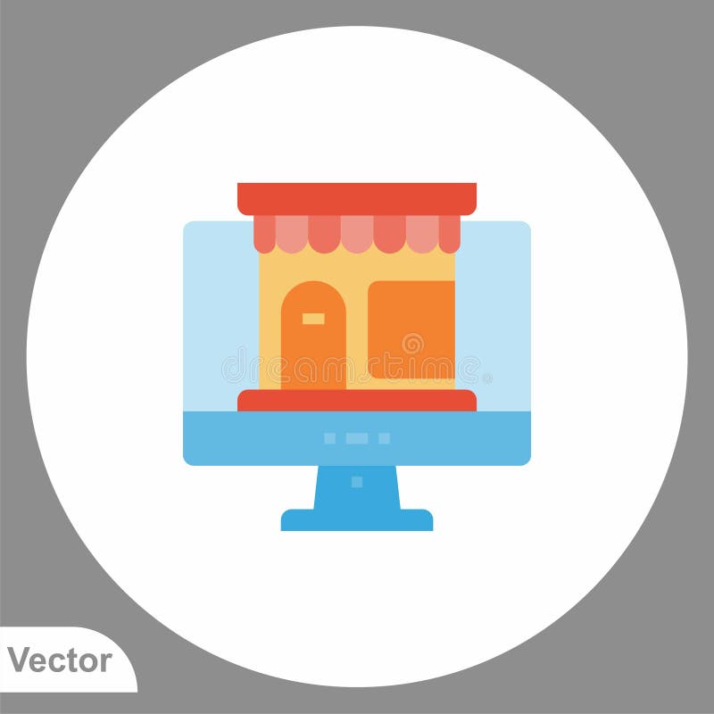 Online Order Vector Icon Sign Symbol Stock Vector - Illustration of ...