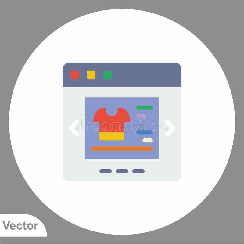 Online Order Vector Icon Sign Symbol Stock Vector - Illustration of ...