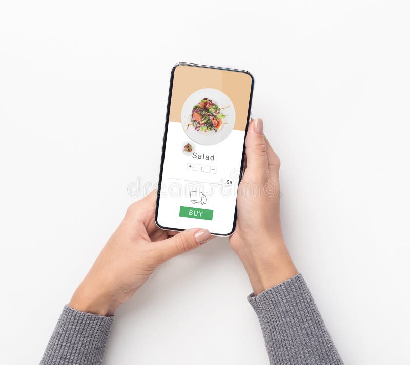 Online ordering stock photo. Image of girl, adults, laughing - 90082