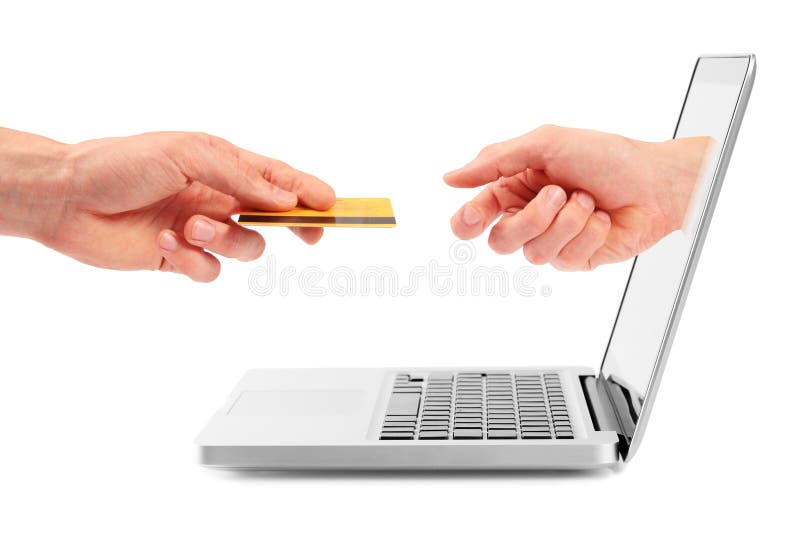 Online payment stock photo. Image of hand, commerce, modern - 21980902