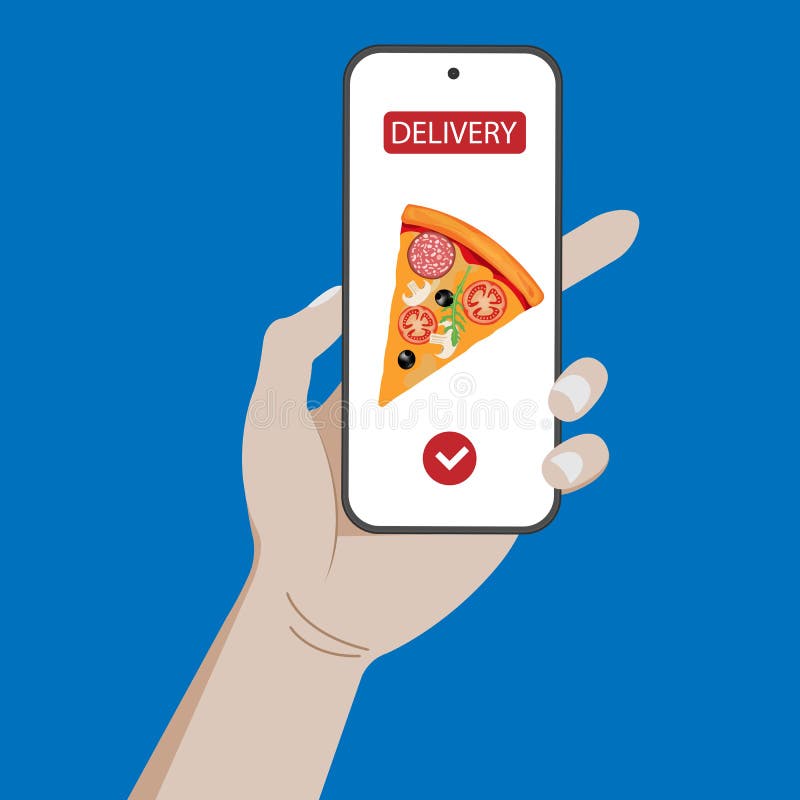 Online Payment Concept by Hand.Delivery, Service. Stock Vector ...