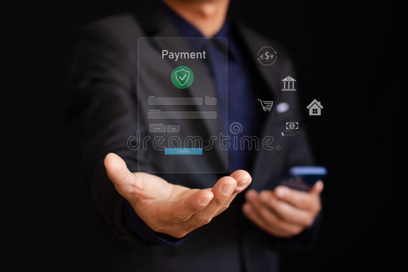 Online Payment, Electronic Transactions, Financial Technology Stock ...