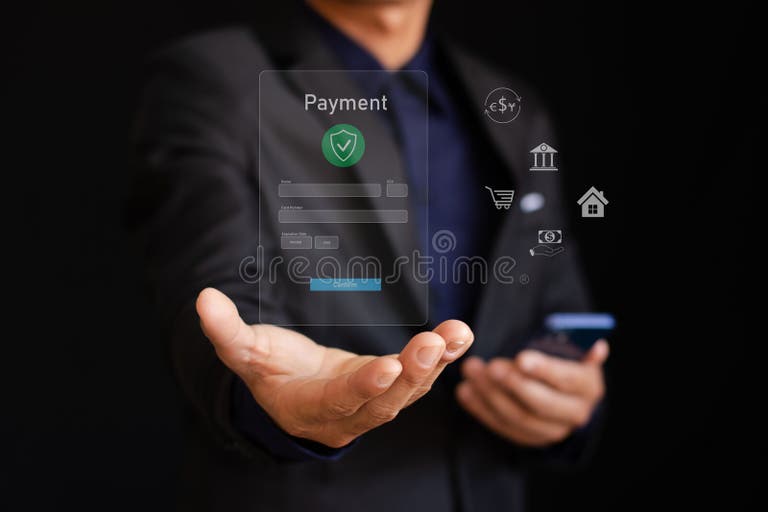 Online Payment, Electronic Transactions, Financial Technology Stock ...