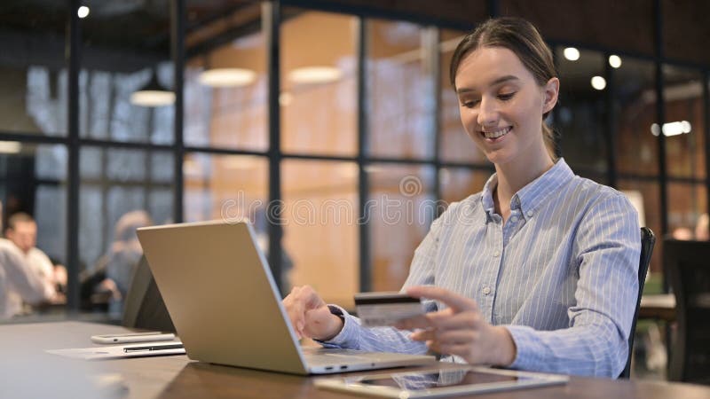 Online Payment Failure for Young Woman Stock Image - Image of paying ...